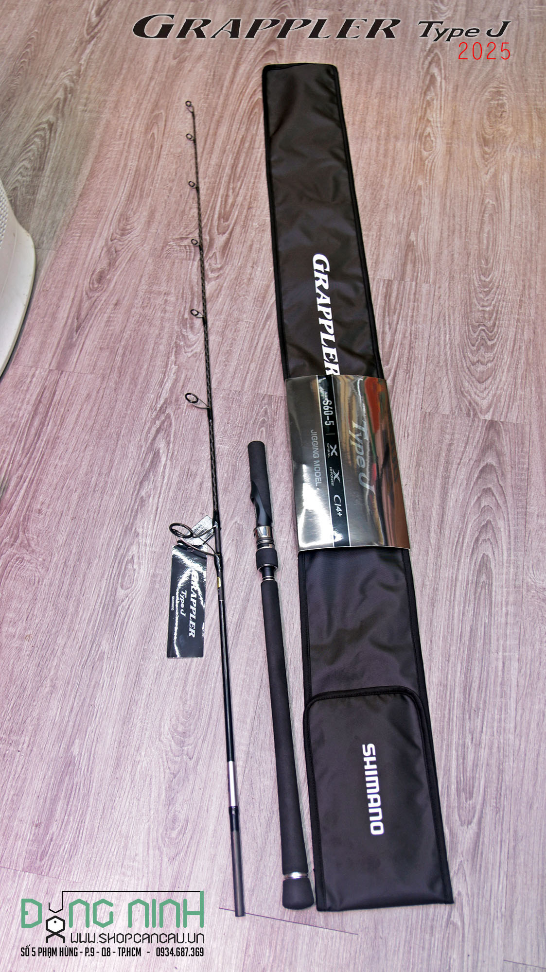 Cần Jig Shimano Grappler Type J 2025 | Chính Hãng, Siêu Cứng, Giá Tốt